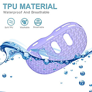 Snugeasy Protective Cover Set Compatible with Meta/Oculus Quest 3 Accessories, VR TPU Face Cover, for Quest 3 Controller Grips Cover, Face Mask, Anti-Sweat Eye Mask, Lens Protector (Purple)