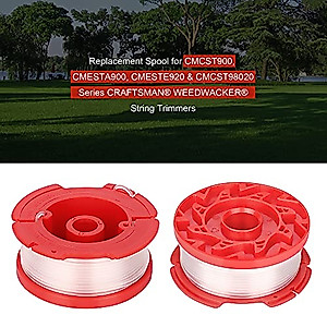 Dilsuaco CMZST0653 8pcs String Trimmer Spool Line(0.065",30Ft) with Cap Head, Compatible with Craftsman CMCST900,CMESTA900,CMESTE920,CMZST98020,CMCST915,CMEST913,CMZST120SC (CMZST0653-8pcs)