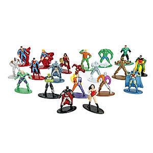 Jada Toys DC Comics 1.65" Die-cast Metal Collectible Figures 20-Pack Wave 1, Toys for Kids and Adults, Multi-Color (84409)