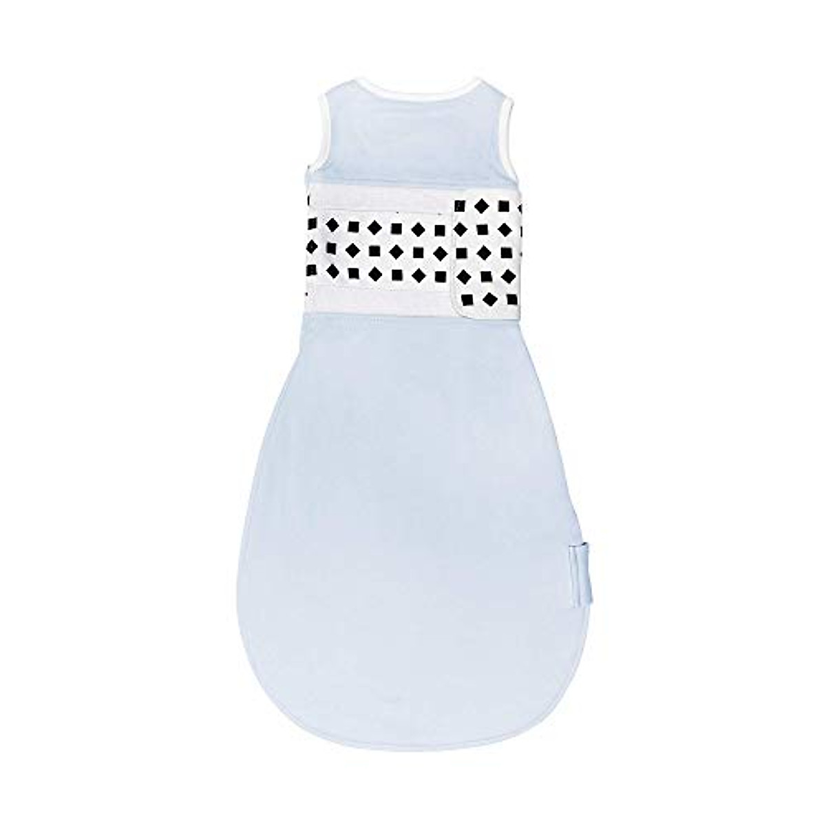 Nanit Breathing Wear Sleeping Bag – 100% Cotton Baby Sleep Sack - Works with Nanit Pro Baby Monitor to Track Breathing Motion Sensor-Free, Real-Time Alerts, Size Small, 3-6 Months, Powder Blue