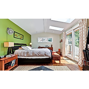 VIVI- 8 in. Wall Mount Swivel Fan with Folding Arm (Walnut)