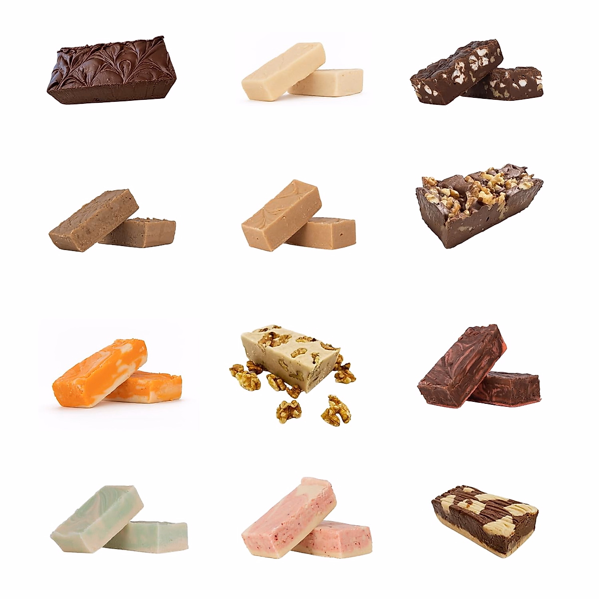 Uncle Butch's Fudge Custom Box - Creamy and Smooth Fudge Sampler - Choose Any 2 Flavors of Delicious & Decadent Fudge - 16oz Total (1 Pack)