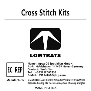 LOMTRATS Stamped Cross Stitch Kits 11CT Embroidery Starter Kit DIY Needlework Craft Tree of Life Autumn for Beginner or Novice