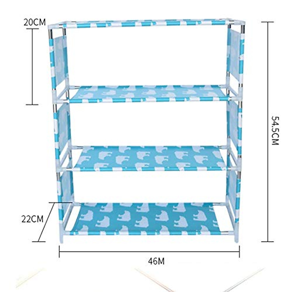 N/A Simple Shoe Rack Non-Woven Shoe Shelf Multi-Purpose Shoe Cabinet Shelves Storage Stand