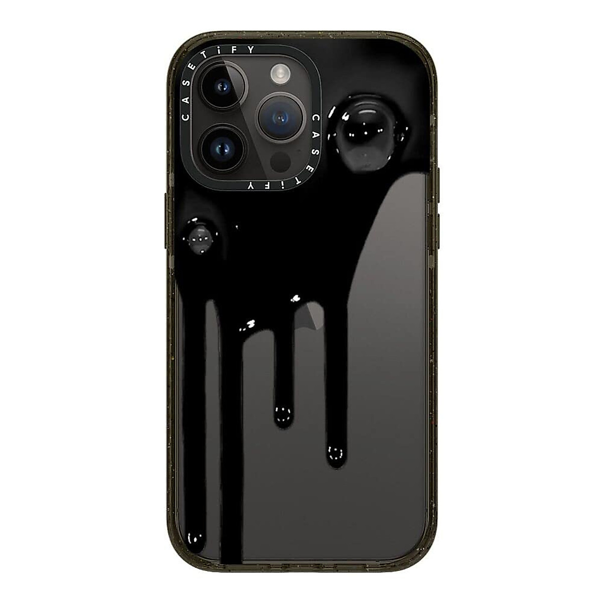 CASETiFY Impact iPhone 14 Pro Max Case [4X Military Grade Drop Tested / 8.2ft Drop Protection] - Black DRIP - Glossy Black