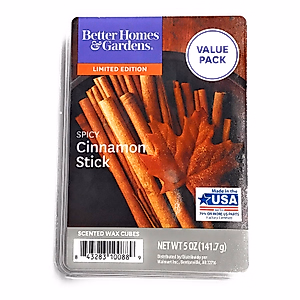 Better Homes & Gardens Spicy Cinnamon Stick Value Pack Scented Wax Cubes 5.0 OZ