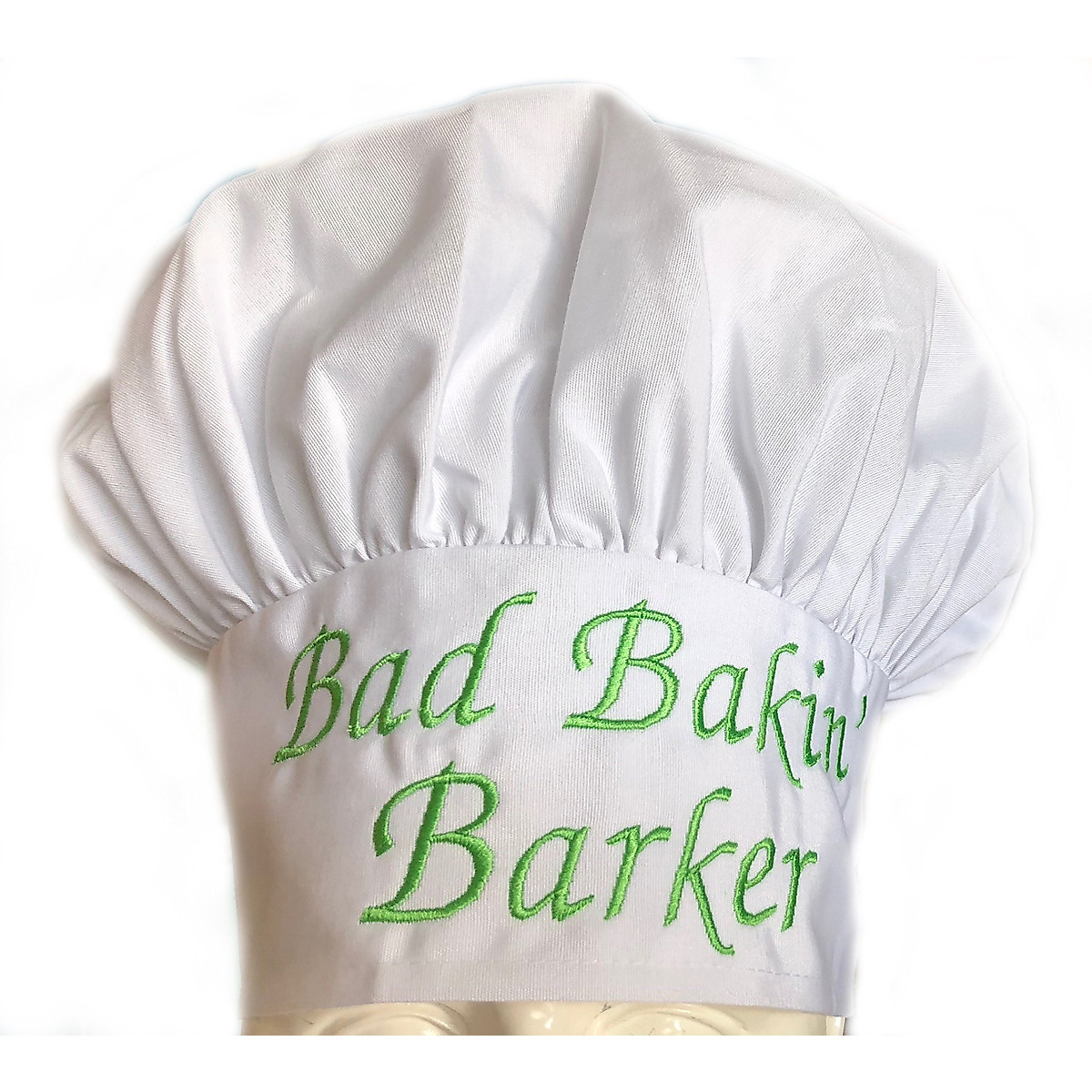 chefskin Personalized Children Chef Hat Adjustable, Custom Name and Color White