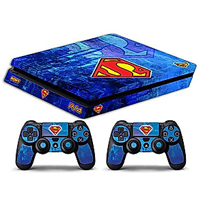 Skin Ps4 Slim - Superman - Limited Edition Decal Cover ADESIVA Playstation 4 Slim Sony Bundle