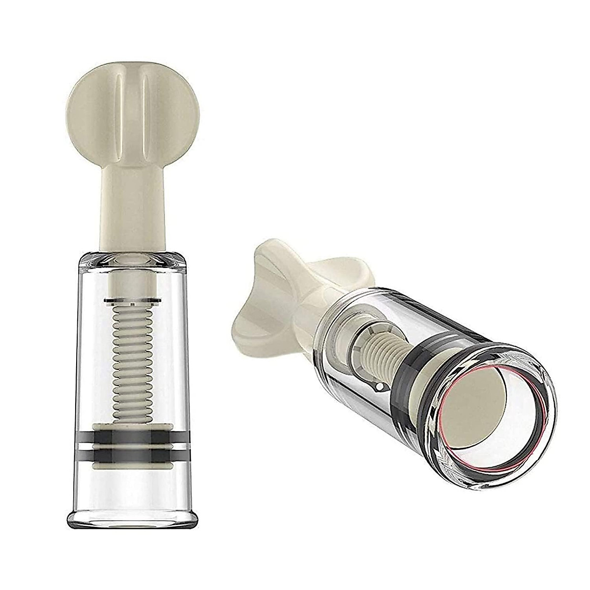 Nipple Clamps Bells Pearl Chain and Nipple Suckers 2pcs Vacuum Suction Cup Sexual Pleasure Non Piercing Adjustable Chain Nipple Clip on Jewelry Breast Clamps for Adult Women White