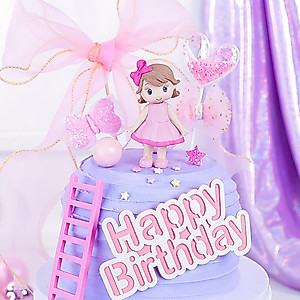 Didiseaon Cake Decoration Tabletop Ornament Christmas Decor Girl Cakes Toppers Princess Girl Figurines Doll Cake Topper Bridal Ballet Doll Little Girl Christmas Socks Child Polymer Clay