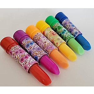 DEALPLUSDEAL Princessa Magic Color Changing Lipstick 6 Pcs Set Aloe Vera Infused Long Lasting Color Magic Creamy Moisturizing Lip Makeup