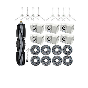 McbeAn 24PCS Accessories Kit Compatible for Ecovacs Compatible for Deebot T20/T20MAX/T20PRO/X1 Compatible for OMNI/T10 Compatible for Omni/Turbo Robot Vacuum Cleaner Parts