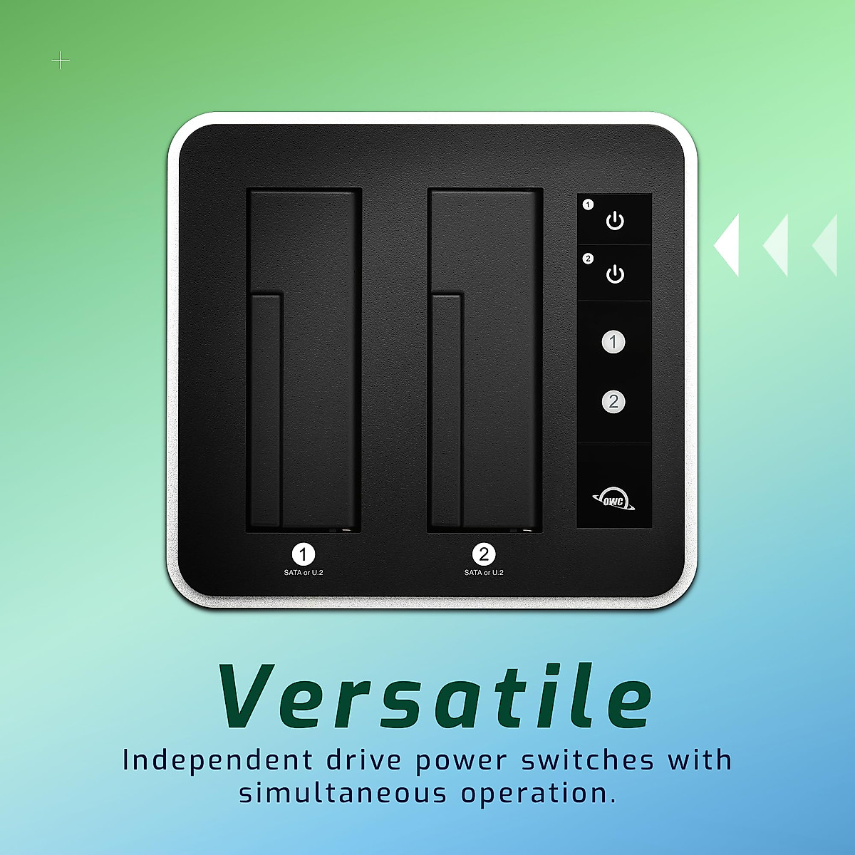 OWC Drive Dock USB-C Dual Drive Bay Solution, USB 3.1 Gen 2, for Mac and PC, (OWCTCDRVDCK)