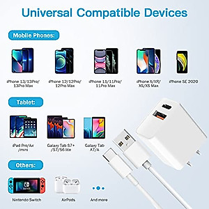 USB C Charger, Apple Watch Series 8, iPhone 14 Charger Block, USB C Wall Charger, Fast Charging Block, LXSOSO 20W Charger Brick Compatible New iPhone 13 Pro Max Charger Block Cube for Apple Watch