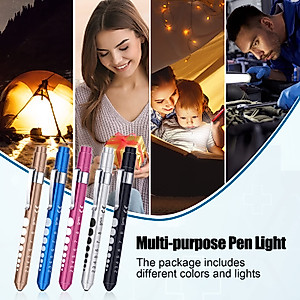 Penlight for Nurse Pen Light Led Reusable Pen Light with Pupil Gauge Nurses Pin Light for Torch Medical Students Doctors Daily Use with Pocket Clip Nurse and Doctor Gifts(30 Pieces,Elegant Colors)