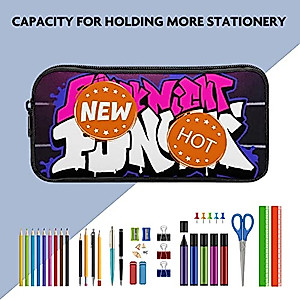 Valvia Cute Cartoon Pencil Case Pouch for Girls Boys Adult Office University Large Capacity Pencil Case with Zipper