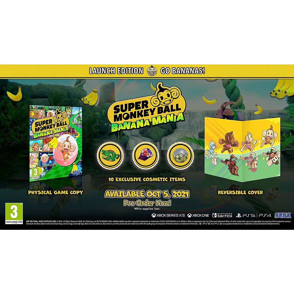 Super Monkey Ball Banana Mania: Launch Edition (Nintendo Switch)