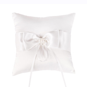 QIRMIZI Ring Pillow,Pearls Ring Cushion, Ring Bearer, Ring Holder for Beach Wedding, Wedding Ceremony, Proposal