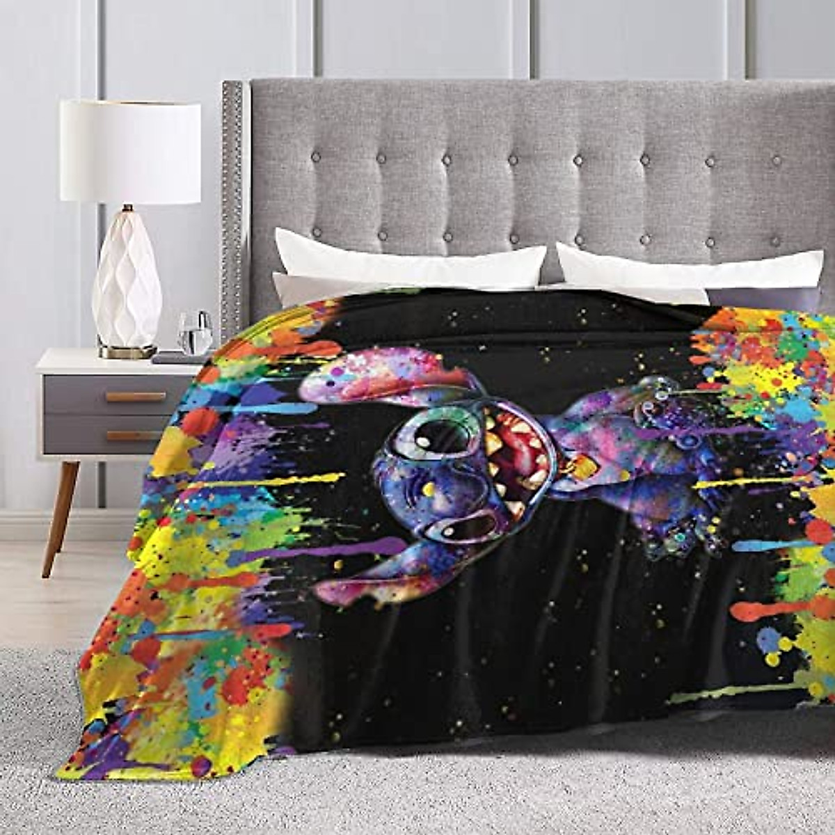 Super Soft Blanket, Unisex Throw Blanket Flannel Blankets for Bedding Couch Sofa Living Room Throws All Season 2-60"x50"