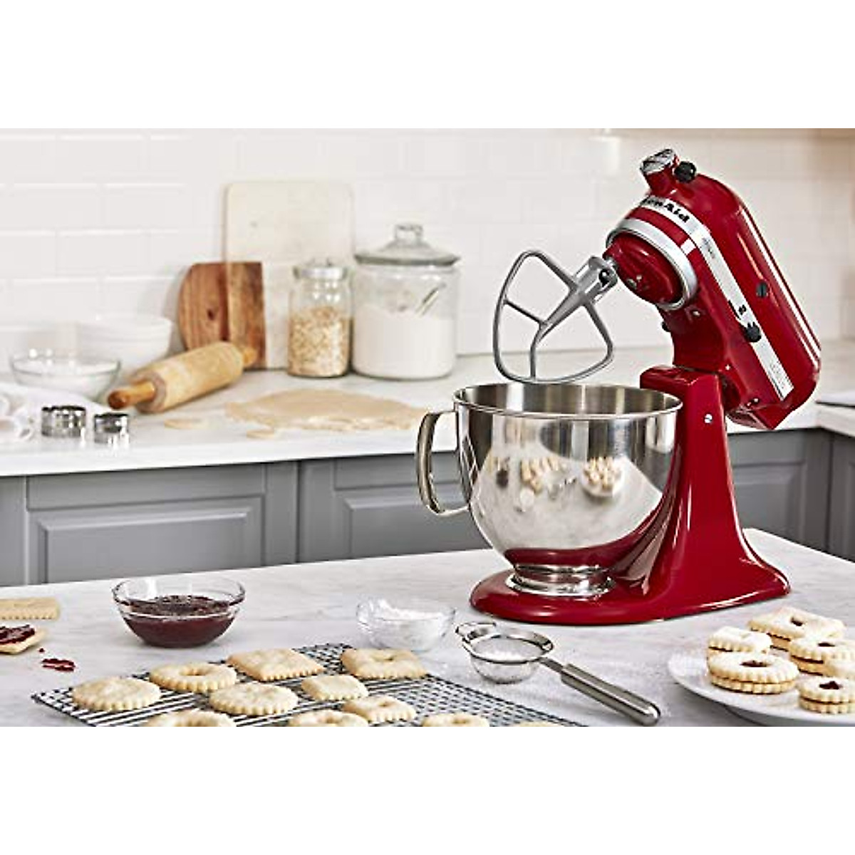 KitchenAid K5THBS Subtle Silver Coated Flat Beater for KitchenAid 4.5 and 5 Quart Tilt-Head Stand Mixers