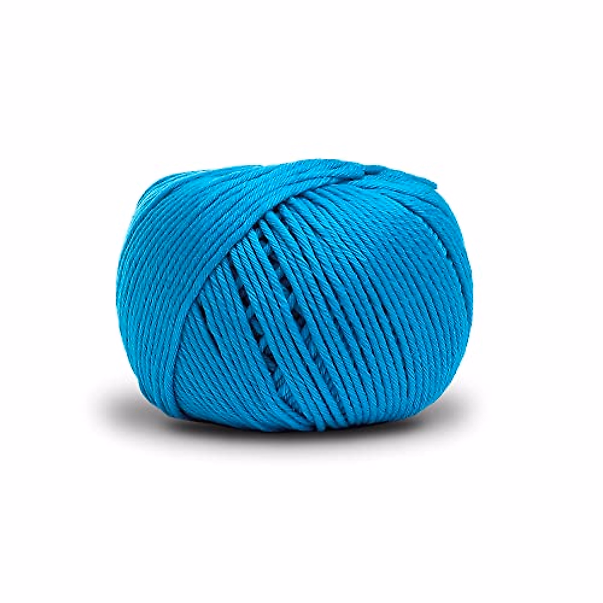 Circulo Amigurumi Maxi Yarn, 100% Mercerized Brazilian Virgin Cotton - Cotton Yarn for Crocheting & Knitting, Soft Yarn, Yarn Art - Worsted Weight Yarn, 4.76 oz, 124.6 yds –Blue Yarn, Color 2194