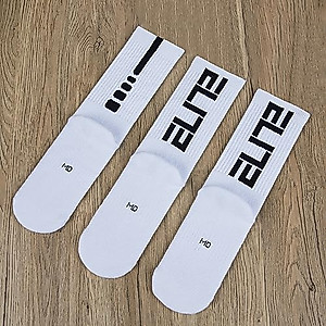 Pawdoer Boys Elite Basketball Crew Socks for Girls Youth Kids, Cushion Performance Athletic Basketball Socks