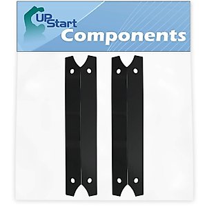 2-Pack BBQ Grill Heat Shield Plate Tent Replacement Parts for Charmglow 8106355T - Compatible Barbeque Porcelain Steel Flame Tamer, Flavorizer Bar, Vaporizer Bar, Burner Cover 17 3/4"