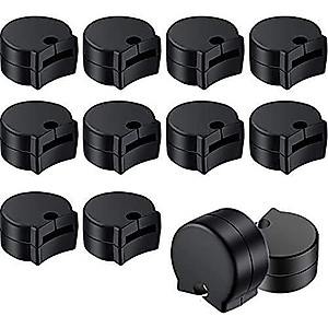 Patelai 12 Pack Rubber Clarinet Thumb Rest Cushion Protector Fit for Most Clarinet, Black