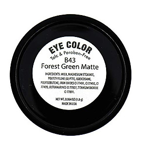 Pure Ziva Khaki Grey Dark Green Sage Thyme Forest Fern Matte Opaque Pressed Powder Single Vegan Eyeshadow; Talc, Paraben & Cruelty Free