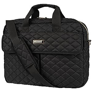 Bonioka Womens 15.6-Inch Laptop & Tablet Bag, Briefcase for Women, Large Laptop Case Computer Book Bag for Office Business Work, Black