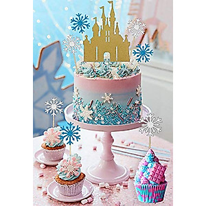 120 Pcs Frozen 2 Birthday Party Supplies, Winter Wonderland Balloons Thanksgiving Christmas New Year Party Decorations - Birthday 2nd 3rd 4th 5th Decor Includes Balloons, Banner, Paper Tassel