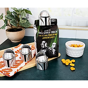 Star Wars: The Mandalorian Helmet Heavy Duty Chip Clips, Set of 4 | Plastic Bag Clamps For Snacks and Food Storage With Air Tight Seal Grip | Useful Home & Kitchen Decoration Essentials