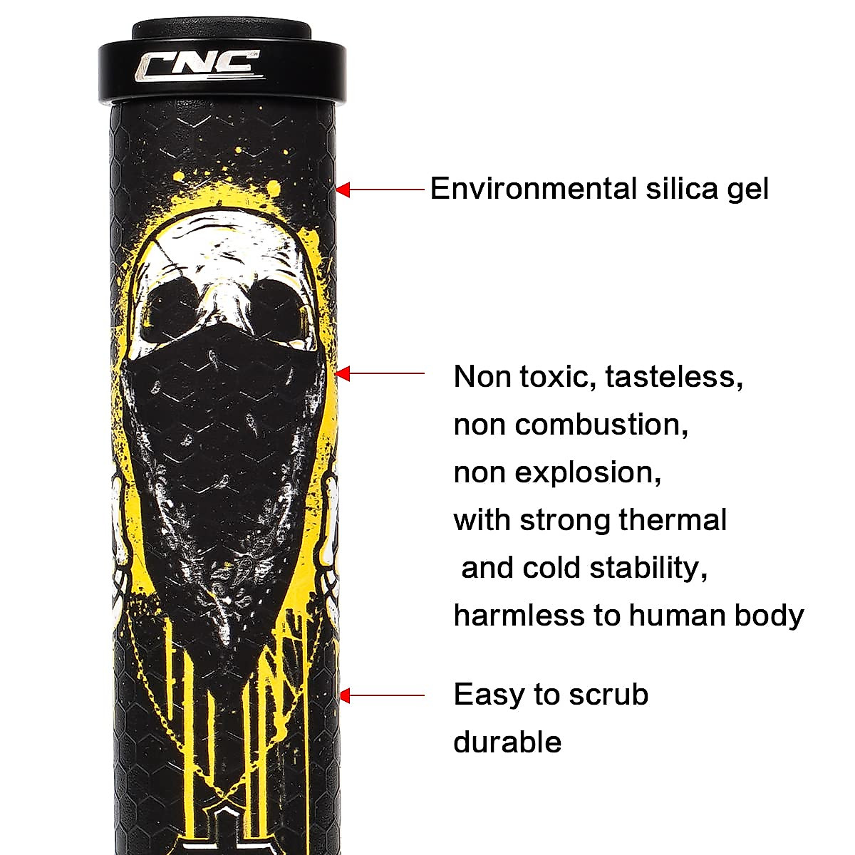 Chooee Silicone Bicycle Grips,Lock on Silica Gel Mountain Bike Handlebar Grips for MTB