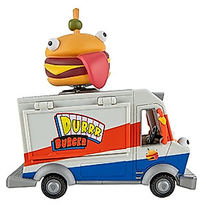 FORTNITE FNT1059 Durrr Burger Food Truck TRUCK-9-Inch Feature Vehicle with 2.5-Inch Articulated Beef Boss Figure