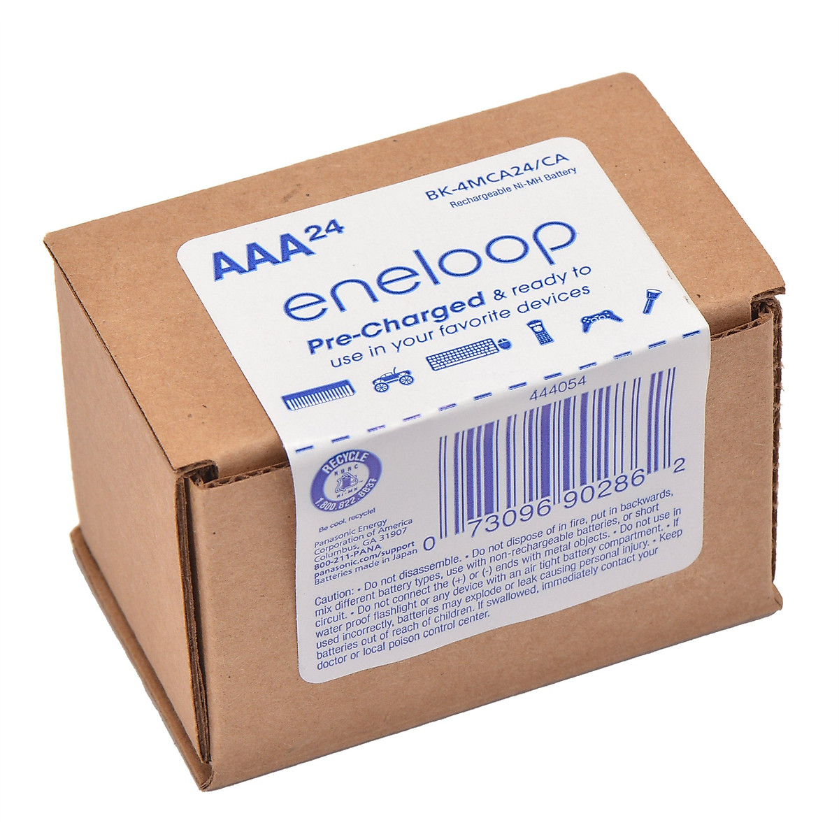 Eneloop Panasonic BK-4MCA24/CA AAA 2100 Cycle Ni-MH Pre-Charged Rechargeable Batteries 24 Pack & Panasonic BK-3MCA24/CA AA 2100 Cycle Ni-MH Pre-Charged Rechargeable Batteries 24 Pack