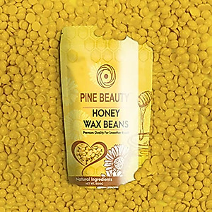 1.2 Lbs Wax Beads PB Hard Wax Beans Complete Kit for Painless Hair Removal With 10 Extra Waxing Spatula Applicator for Bikini Area, Face, Legs, Eyebrow, Body Pearl Wax Warmer and Brazilian Wax (HONEY)
