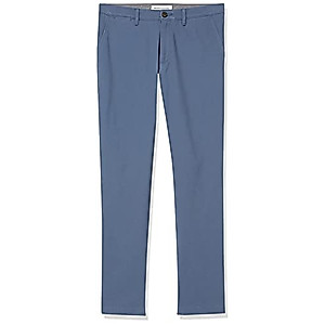 Amazon Essentials Men's Relaxed-Fit Casual Stretch Khaki Pant, Vintage Indigo, 44W x 28L