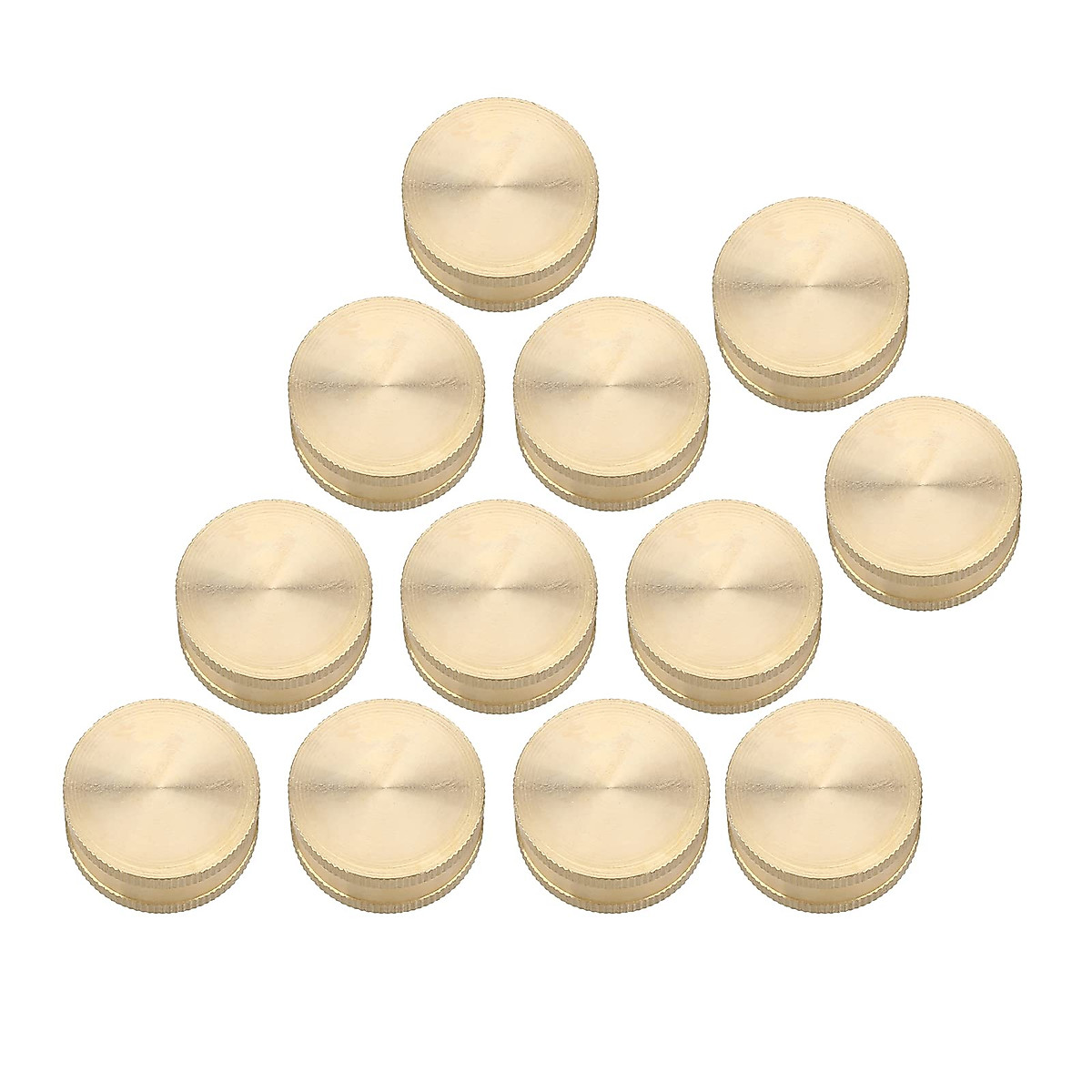 Carbbia 12PCS 3/4" Garden Hose Cap Garden Hose Connector Brass Cap with Washer Female Fitting Cap