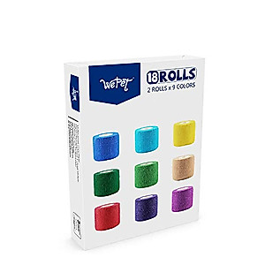 WePet Pet Wrap, Self-Adhesive Non-Woven Tape for Dog Legs, Paws, Wounds, First Aid Cohesive Gauze for Horse, Cat, Bird, Animal, 18 Rolls, 2 Inch