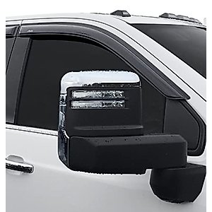 Auto Ventshade AVS 12068 Ventshade with Stainless Steel Finish, 2-Piece Set for 1980-1996 Ford Bronco, F-150, F-250 & F-350 Super Duty