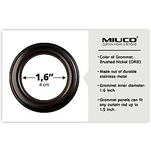 MIUCO Blackout Curtains Room Darkening Curtains Textured Grommet Curtains for Window Treatment 2 Panels 52x63 Inch Long Teal