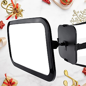 Zacro Baby Car Mirror - Fully Adjustable Shatter Proof Car Baby Mirror, Large Clear Rear Facing Seat Views for Baby Safety, Infant Travel Gear