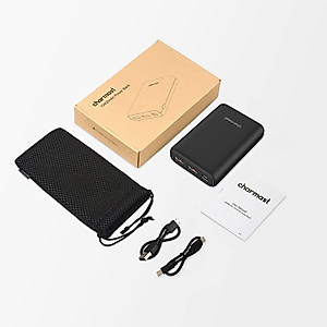 Charmast Portable Charger, Small 10000 Quick Charge Battery Pack, USB C Power Bank Fast Charging Mini Portable Battery Charger for iPhone, Samsung, More Phones