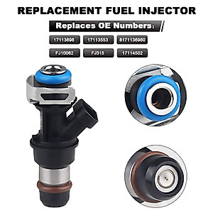 JDMON Fuel Injectors Compatible with Chevy Silverado 1500 2500 3500 Tahoe Express GMC Sierra 1500 2500 3500 Yukon Savana 4.8L 5.3L 6.0L 2001-2006 Replace 17113553 FJ315 17113698 8pcs