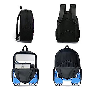 MARALICIA Mario Backpack Set of 3 Lunch Bag, and Pencil Bag Large 16 Inches Anime Cartoon (#17)