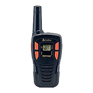 Cobra CXT195 16-Mile microTALK 2-Way Walkie Talkies 2 Pack, Black