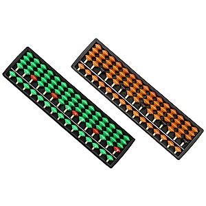 YARDWE 2pcs 15 File Abacus Japan Preschool Plastic to Stack