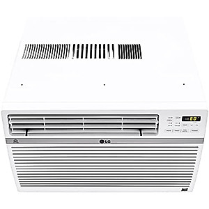 LG 8,000 BTU Smart Window Air Conditioner, Cools up to 350 Sq. Ft, Smartphone and Voice Control Works ThinQ, Amazon Alexa and Hey Google, Energy Star, 3 Cool & Fan Speeds, 115V, 8000, White