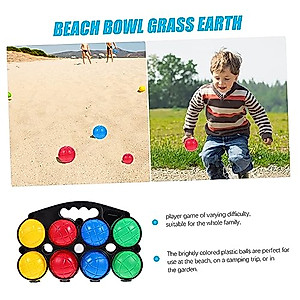 TOYANDONA 8pcs Grass Globe Outdoor Kids Toys Childrens Toys Plastic Playes Colorful Grass Ball Colorful Play Ball Water Play Ball Plastic Ball Mini Kids Sports Toys Garden Ball
