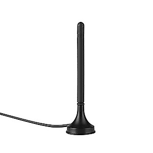 Digital TV Antenna, DVB-T Indoor Digital Antenna with Magnetic Base, UHF & VHF Reception, 4.9ft Cable